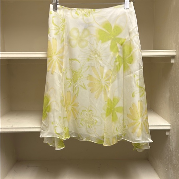 Shin Choi | Skirts | Shin Choi Cream Asymmetrical Midi Skirt Aline ...